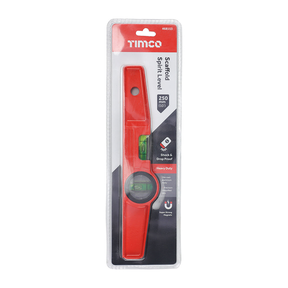 Timco Scaffold Spirit Level 250mm – plumbflex.co.uk
