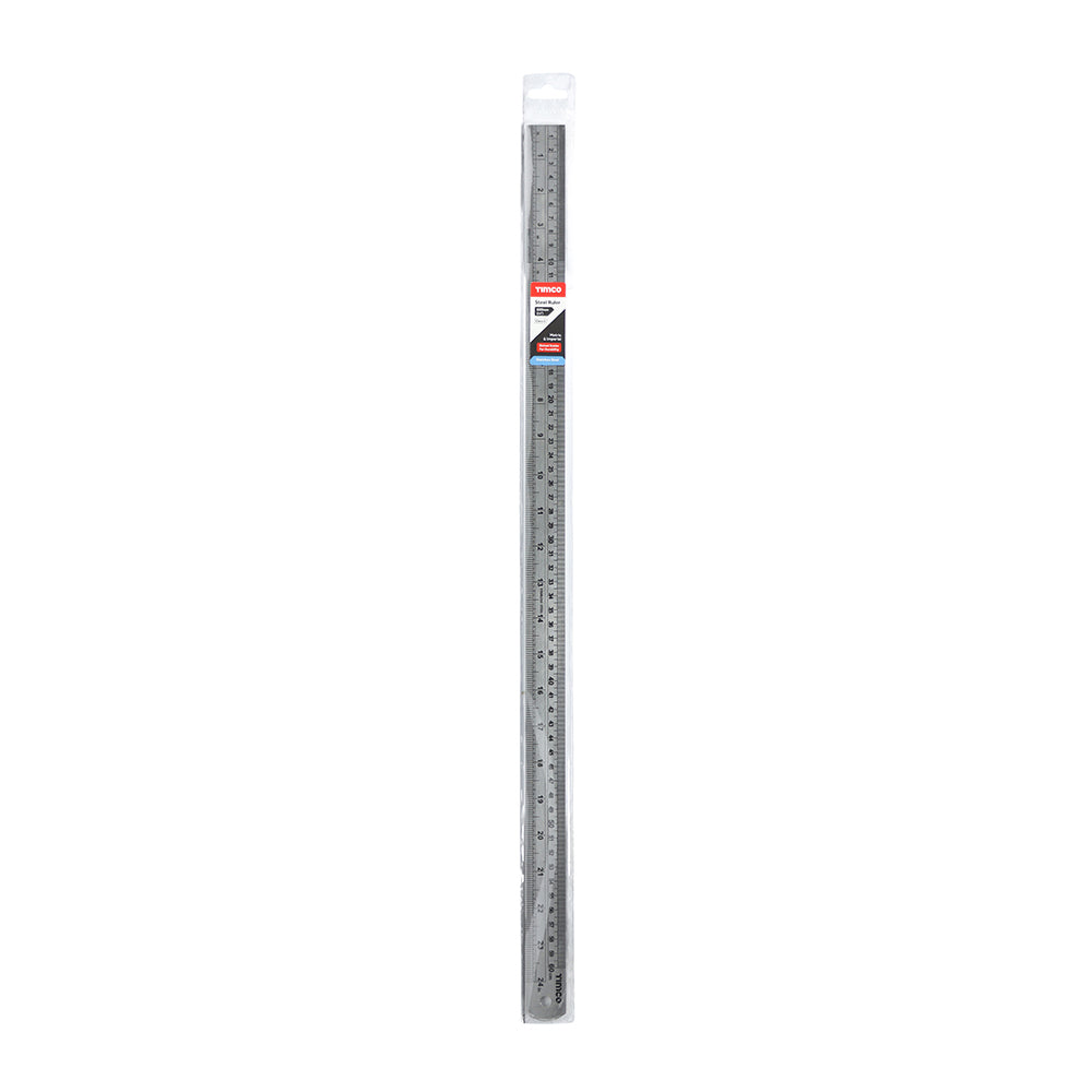 Timco Steel Ruler 600mm – plumbflex.co.uk