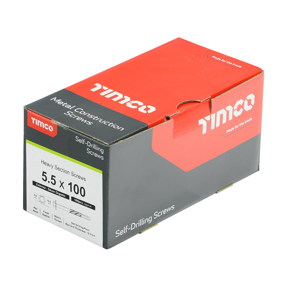 Timco Metal Construction Heavy Section Screws - Hex - Self-Drilling ...