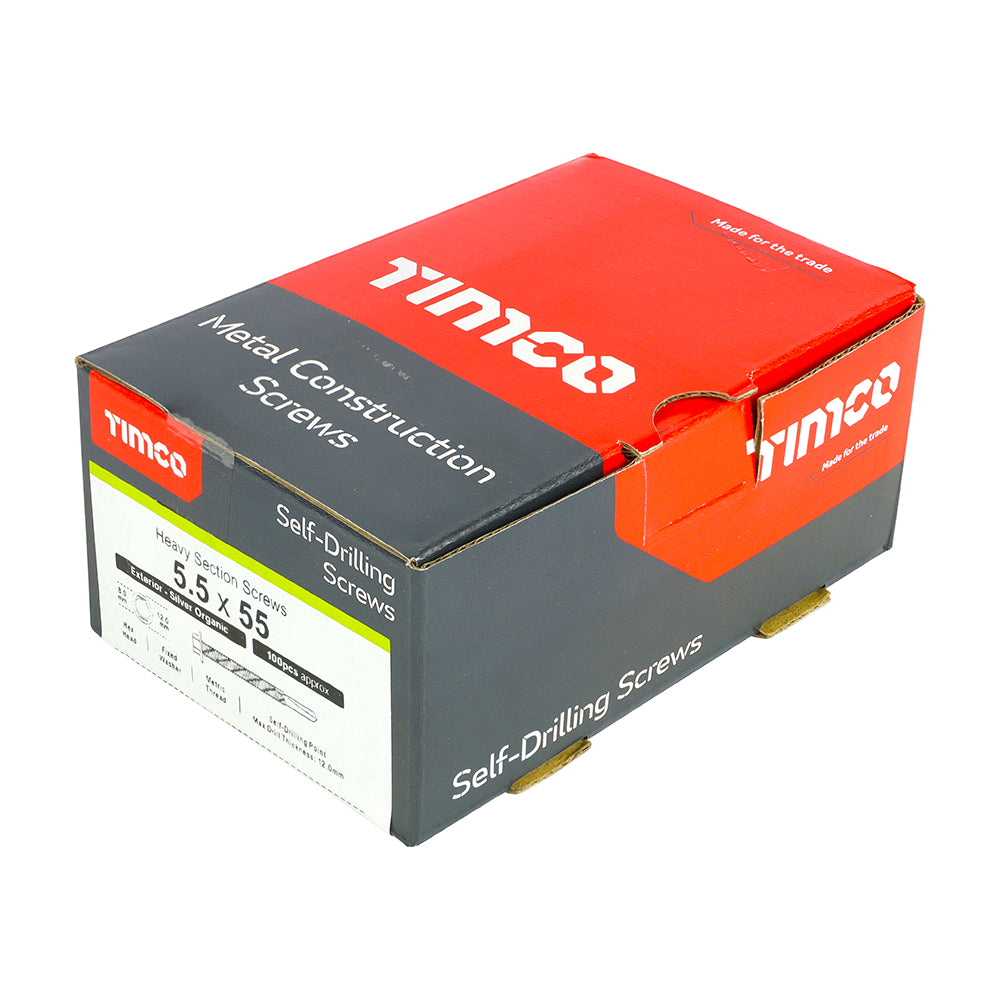 Timco Metal Construction Heavy Section Screws - Hex - Self-Drilling ...