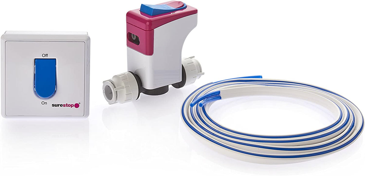 Surestop Stopcock with Remote Switch 22mm White/Pink - SS/22/RPL ...