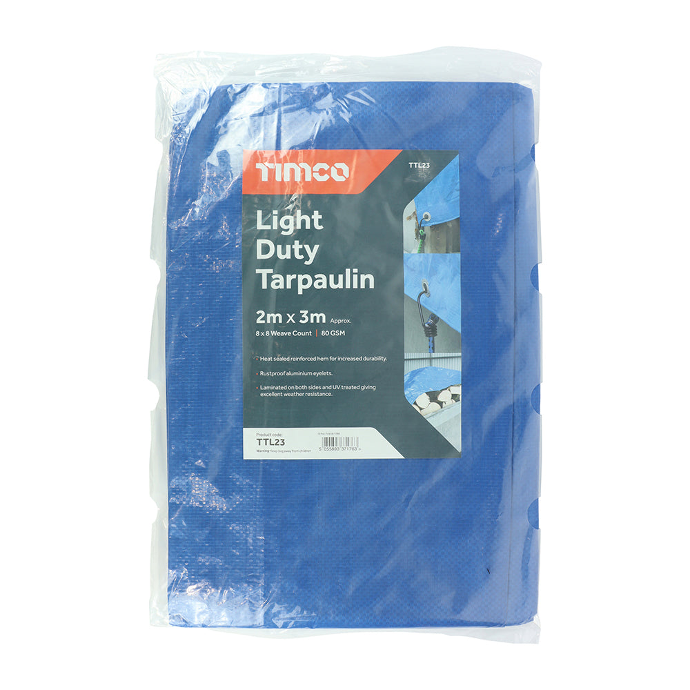 Timco Tarpaulin - Light Duty 2 x 3m – plumbflex.co.uk